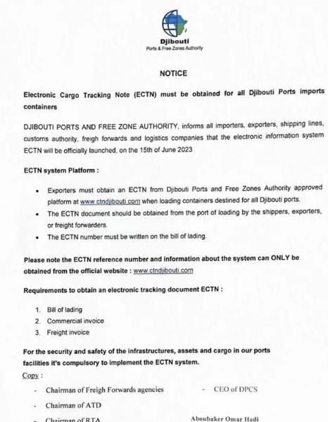 6月15日起进口这个国家强制要求提供ECTN证书（电子货物跟踪单ECTN）-百运网